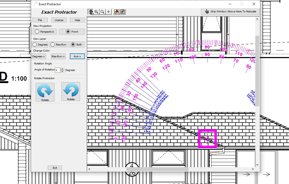 Exact Protractor - An On Screen See Through Protractor - exactroofing